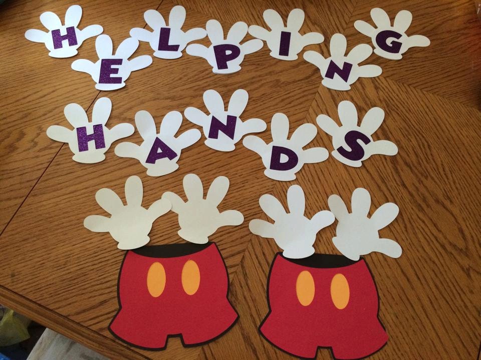 Mickey Helping Hands Classroom Decoration Disney Bulletin