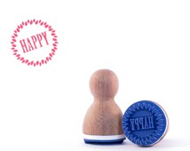 Unique happiness stamp related items | Etsy