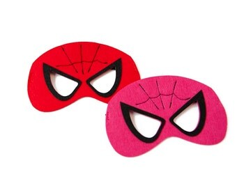 Spiderman or Spidergirl Superhero Mask READY TO SHIP Great Party Favors ...