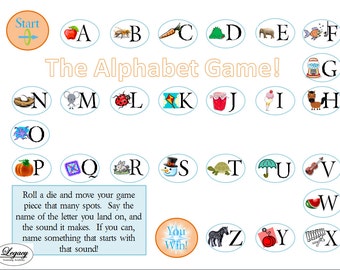 Popular items for alphabet game on Etsy