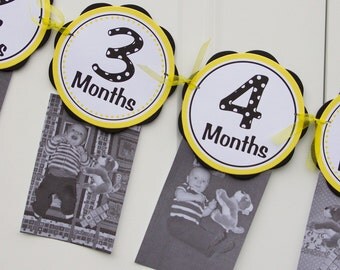 Popular items for monthly photo banner on Etsy