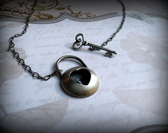 Popular items for lock necklace on Etsy