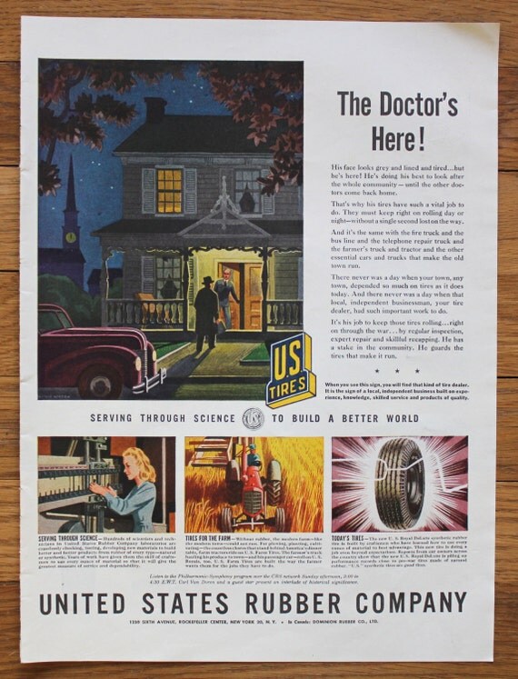 Vintage United States Rubber Company Advertisement Life