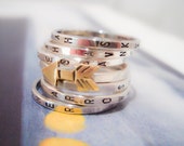 Artisan Inspired Personalized Stacking Rings & by TarnishedAndTrue