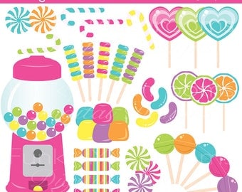 Digital clipart - Candy Machine, lollipop, sweets for Scrapbooking ...