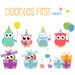 Children Sick Day Clip Art for Scrapbooking Card Making