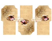 Popular items for printable tea bag on Etsy