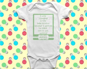 Baby Quotes ~ Baby Names ~ Funny Baby Clothes Bodysuit #1053