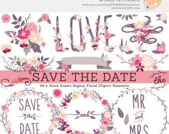 Popular items for clip art wreaths on Etsy