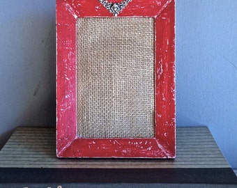 Popular items for red picture frame on Etsy