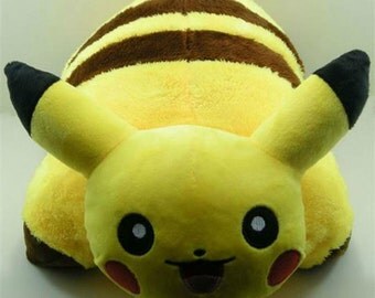 Pikachu Pokemon Plush Pillow Stuffed Doll Anime Plushie Soft Toy ...