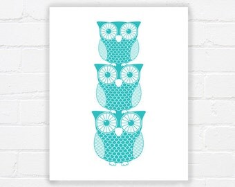 Unique modern owl decor related items | Etsy