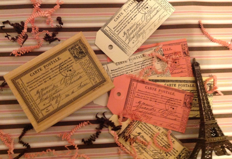 Antique Paris Carte Postale French Postcard rubber by terbearco