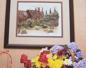 Cottage cross stitch pattern | Etsy
