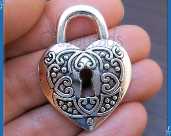 Heart shaped lock | Etsy