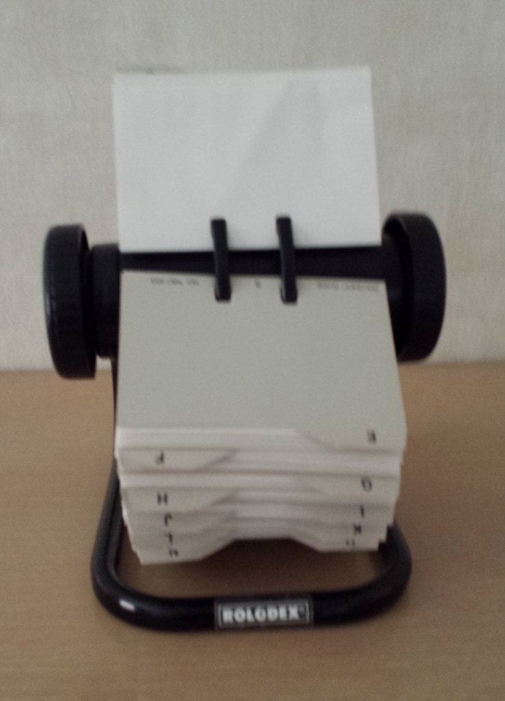 Used 1980’s Rolodex Model RBC-600 Open Rotary Card File – Haute Juice