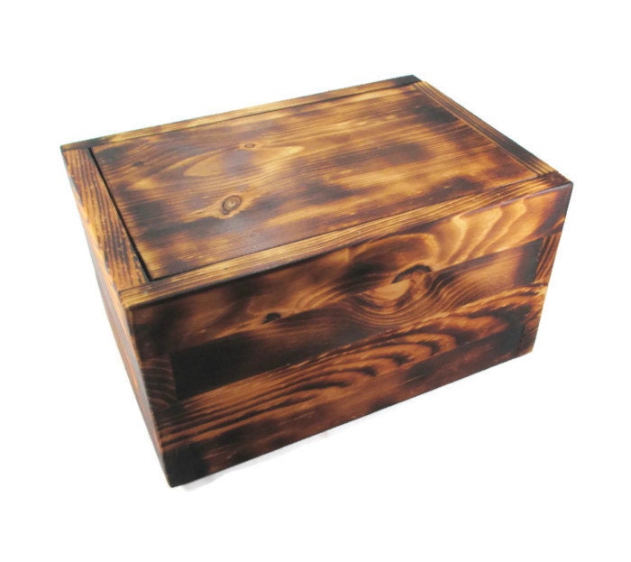 Rustic Wood Box Storage Gift Giving Keepsake Home