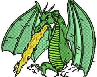 Dragon embroidery | Etsy