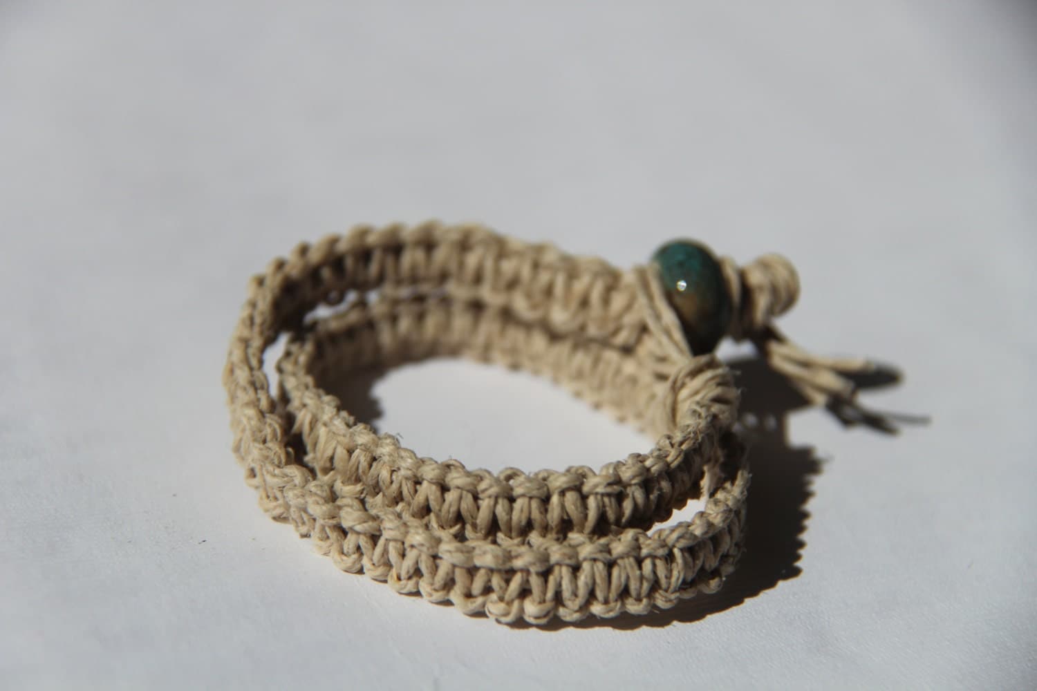 Double Wrap Hemp Bracelet Pick The Color