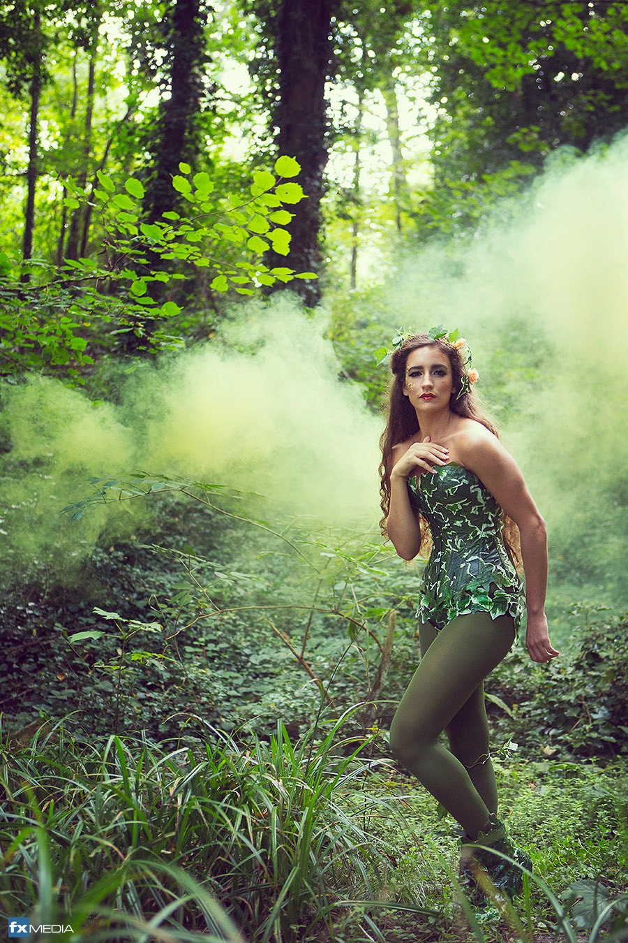 Ivy costume corset/ Mother nature for cosplay fancy dress