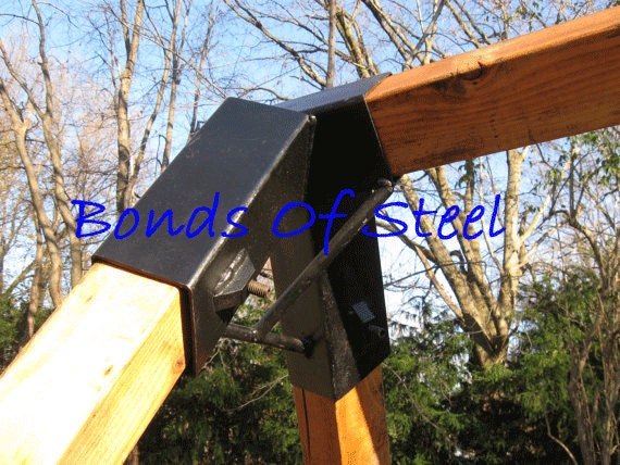 Angled Leg 4X4 Wood Post Angle Brackets Bonds Of by bondsofsteel