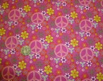 Popular items for peace sign fabric on Etsy