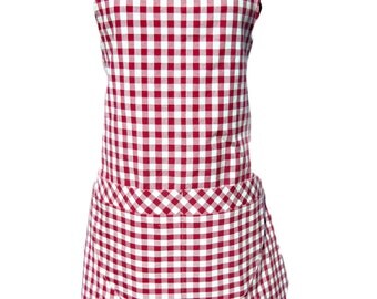 Popular items for red checkers on Etsy