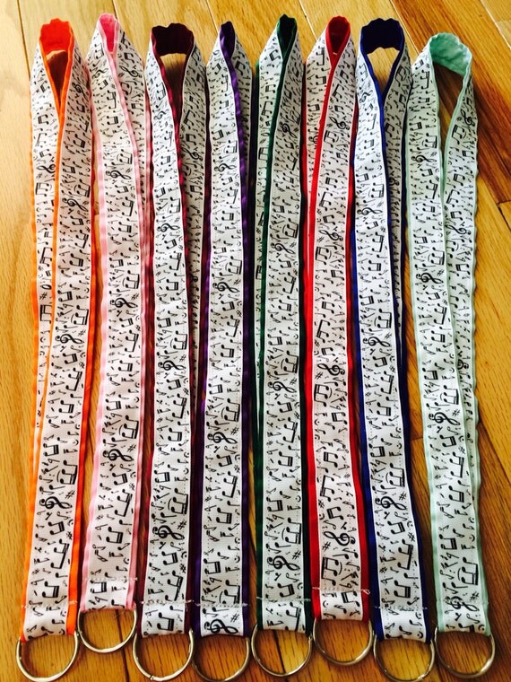 Music note lanyard