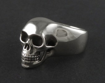 Statement Ring Skull Ring Bronze Human Skull Ring