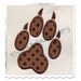 Applique Wolf Paw Print Machine Embroidery Design 4 Sizes