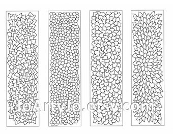 Zendoodle Bookmarks DIY Zentangle Inspired Printable
