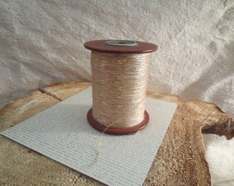 Vintage Thread Spool. Standard Yarn Mills, Inc. Glendale, N.Y. Pink and ...