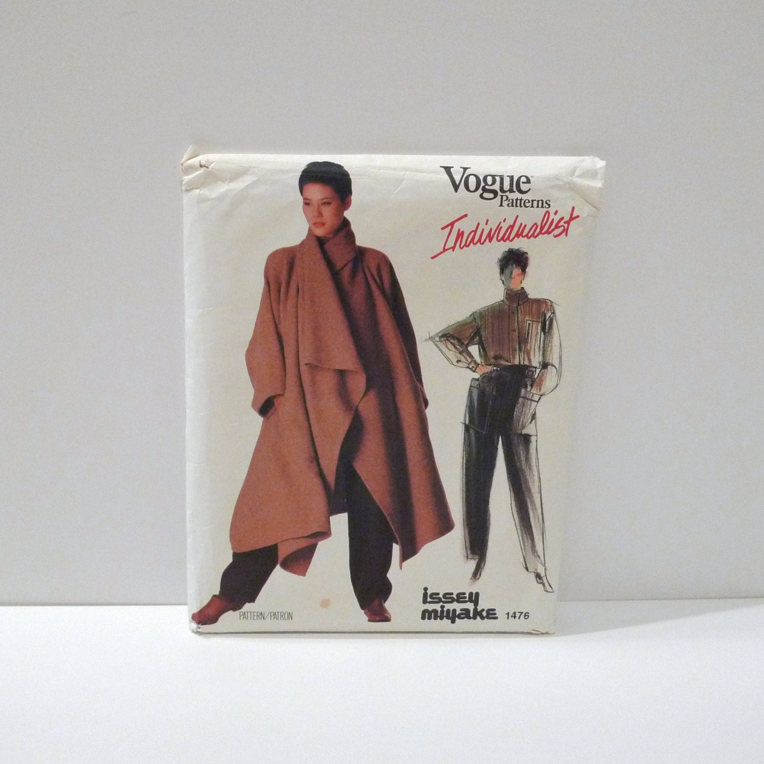 Issey Miyake Sewing Pattern FF uncut coat shirt pants Vogue 1476 ...
