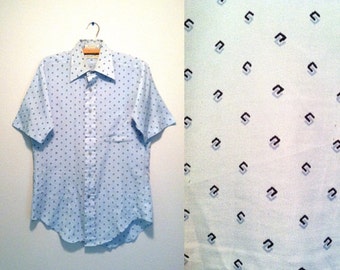 DAPPER DAYS Men's Shirt / Vintage 1960s Shirt / Career Club / Men's ...