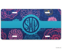 Popular items for floral license plate on Etsy