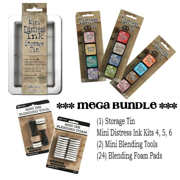 Mega Bundle Mini Distress Ink Ranger Tim by CrazyCraftyCreators