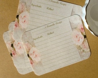 Rustic recipe cards | Etsy