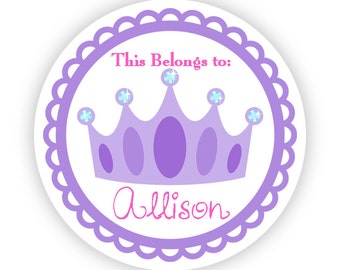 Princess name tag | Etsy