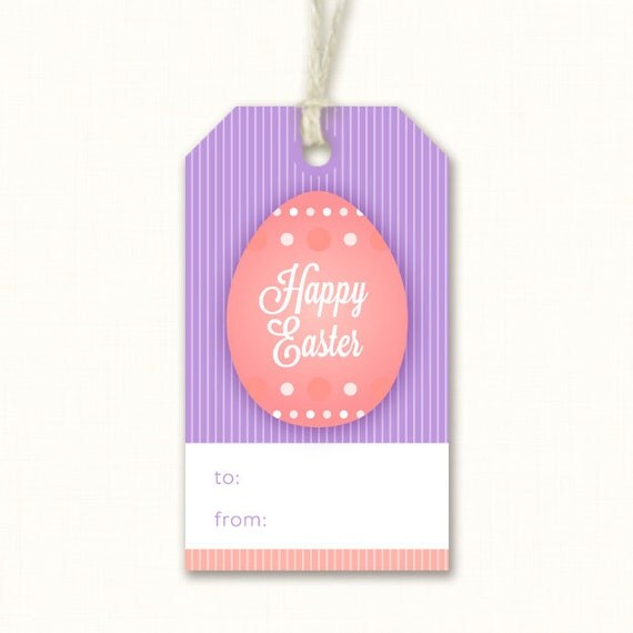 Printable Easter Tags Easter Gift Tags Instant Download