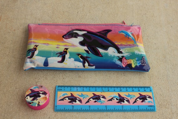 lisa frank orca whale school set