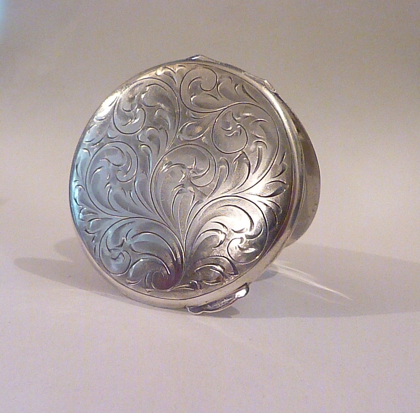 Sterling silver Birks powder compact antique solid silver powder ...