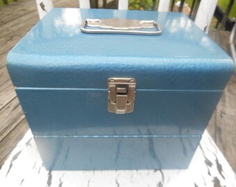 Popular items for blue metal box on Etsy