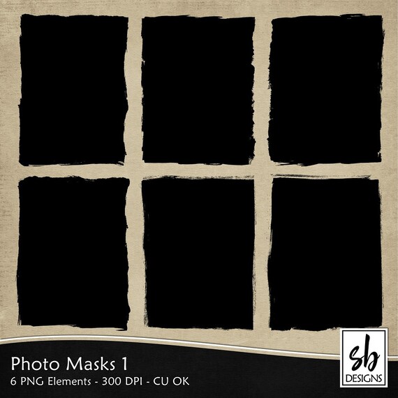 Photo Masks Clipping Masks Digital Photo by SBdigitalDesigns