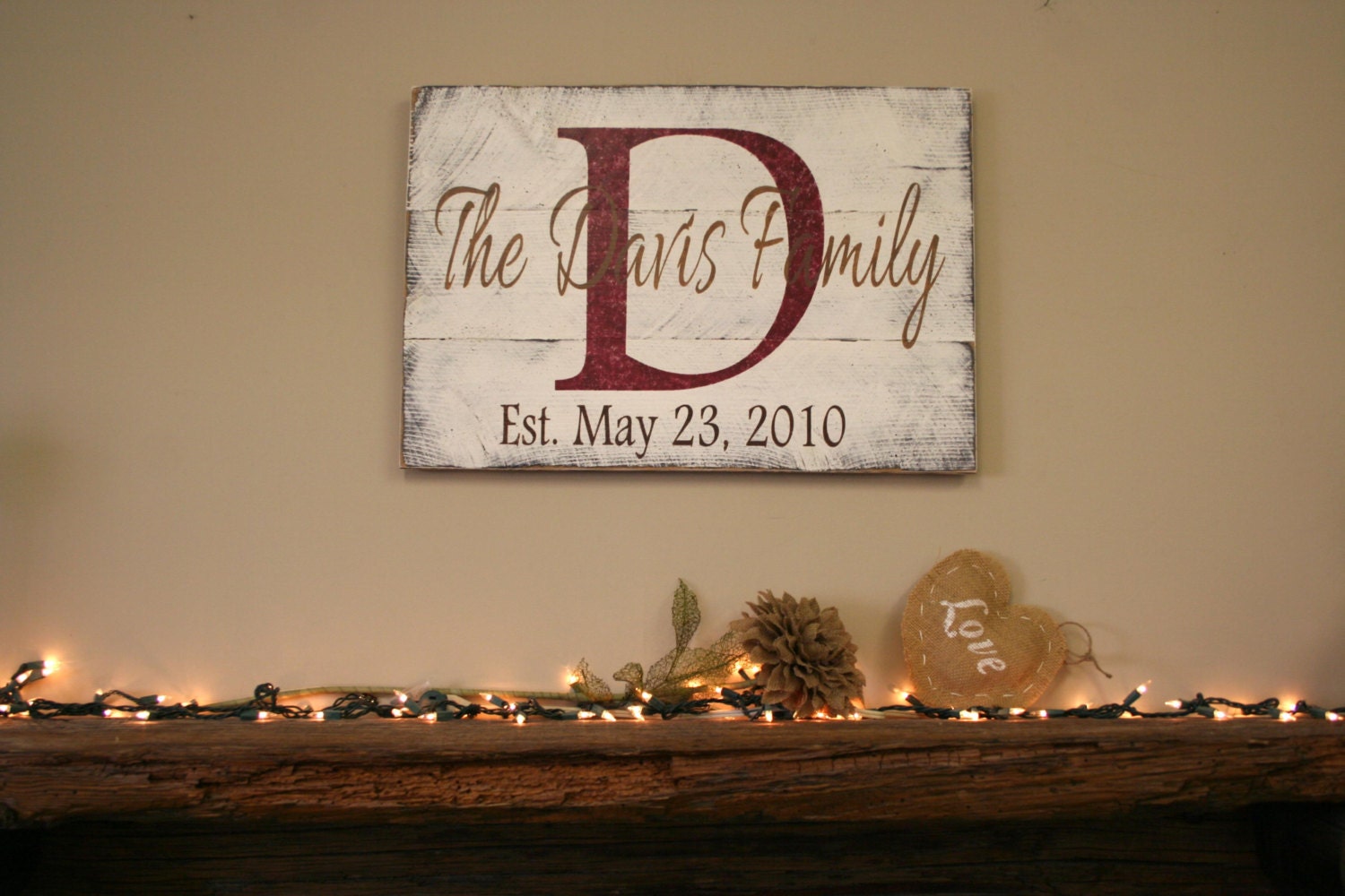 Personalized Name Sign Custom Name Sign Pallet Sign Family