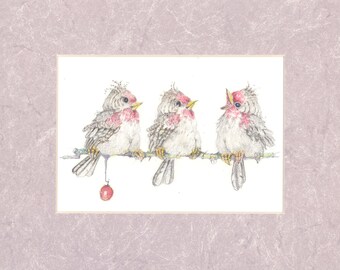 Sweet Spring II 8 x 8 lithograph by CShoresInc on Etsy