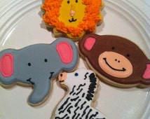 Popular items for zoo cookies on Etsy