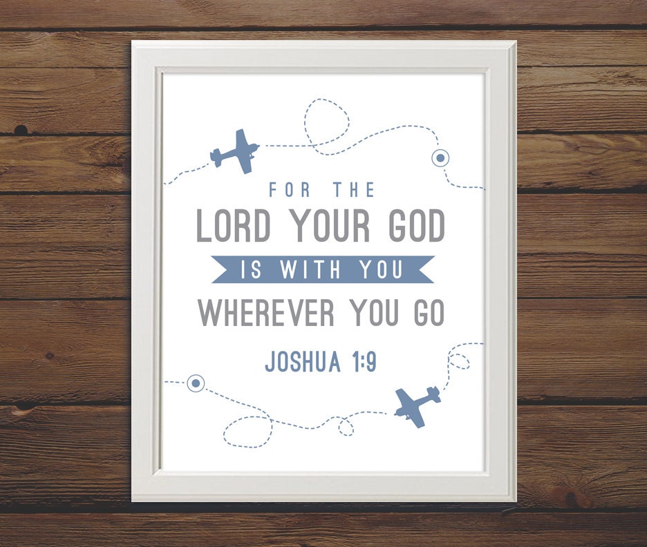 PRINTABLE For the Lord Your God is With Your Wherever You Go