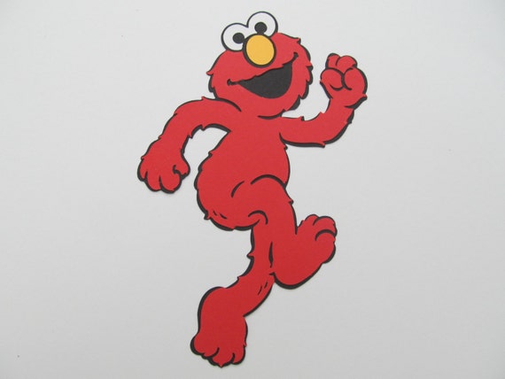 Layered Cardstock ELMO Running