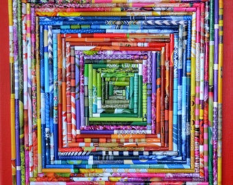 Popular items for rolled paper art on Etsy