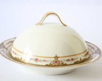SALE Antique Theodore Haviland Limoges Covered Butter Dish / Schleiger ...